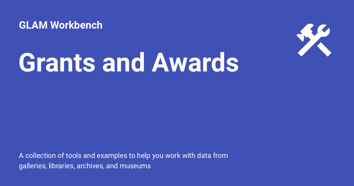 Grants And Awards Glam Workbench