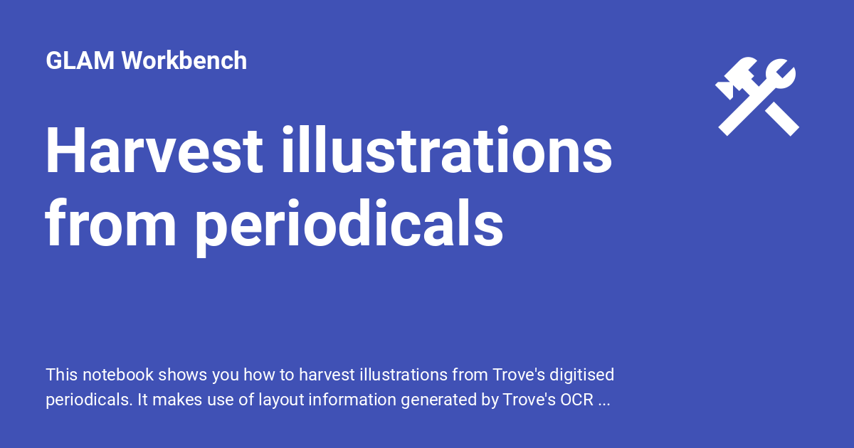 Harvest Illustrations From Periodicals Glam Workbench